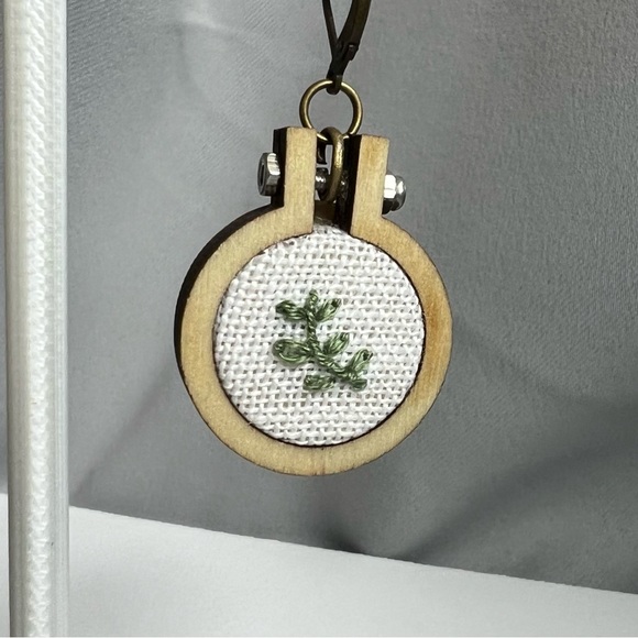 Hand Crafted | Accessories | Handcrafted Leaf Embroidery Charm | Poshmark